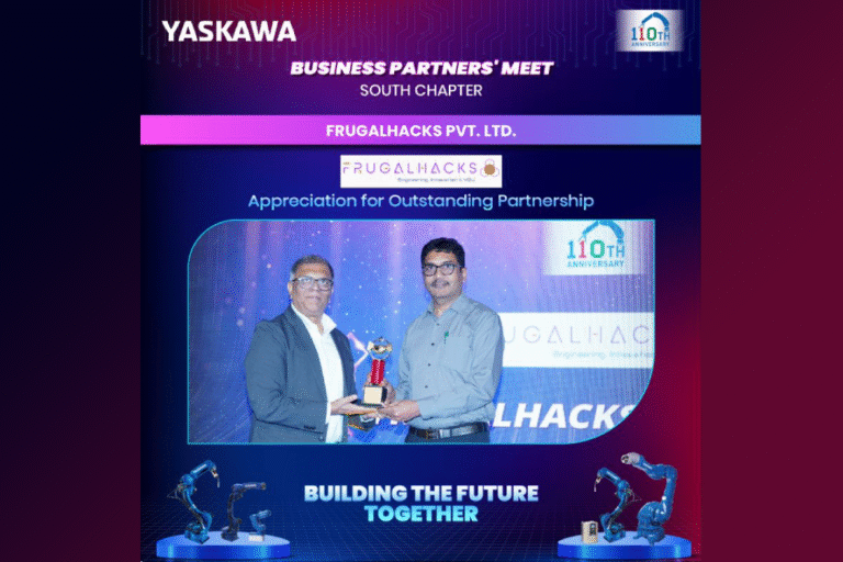 FRUGALHACKS Honored by Yaskawa India Private Limited | Recognition for ...